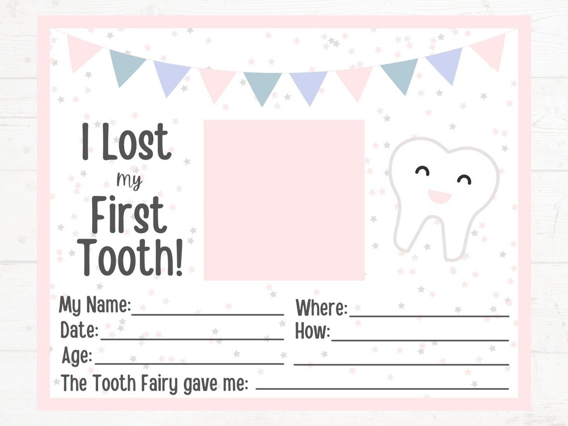 Instant Download - I Lost My First Tooth Certificate for Child's First ...