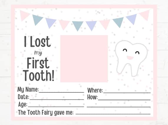 Lost Tooth Certificate