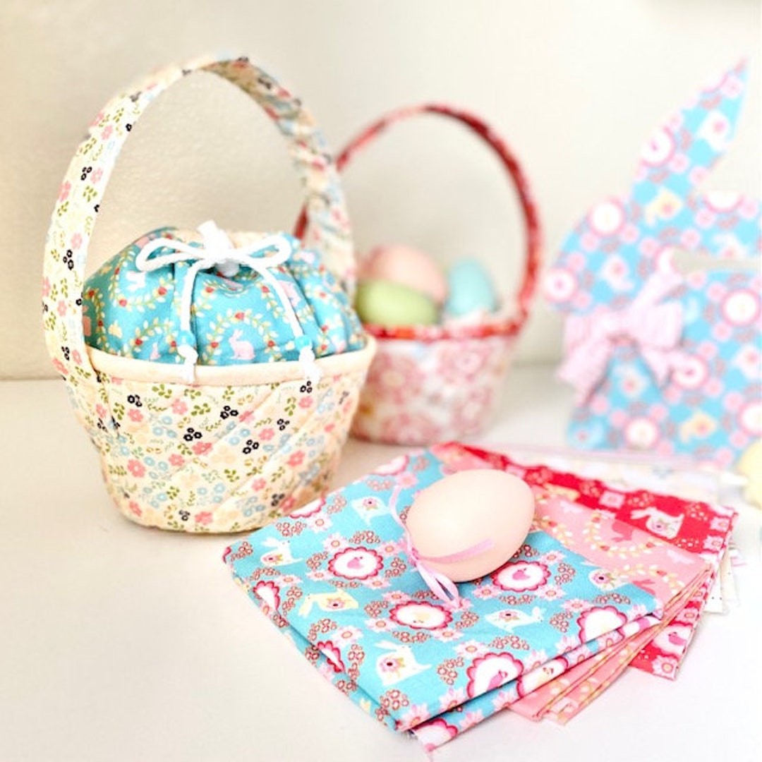 Flower Basket Pattern - Two Designs BONUS Added! 9x6 Sewing Drawstring ...