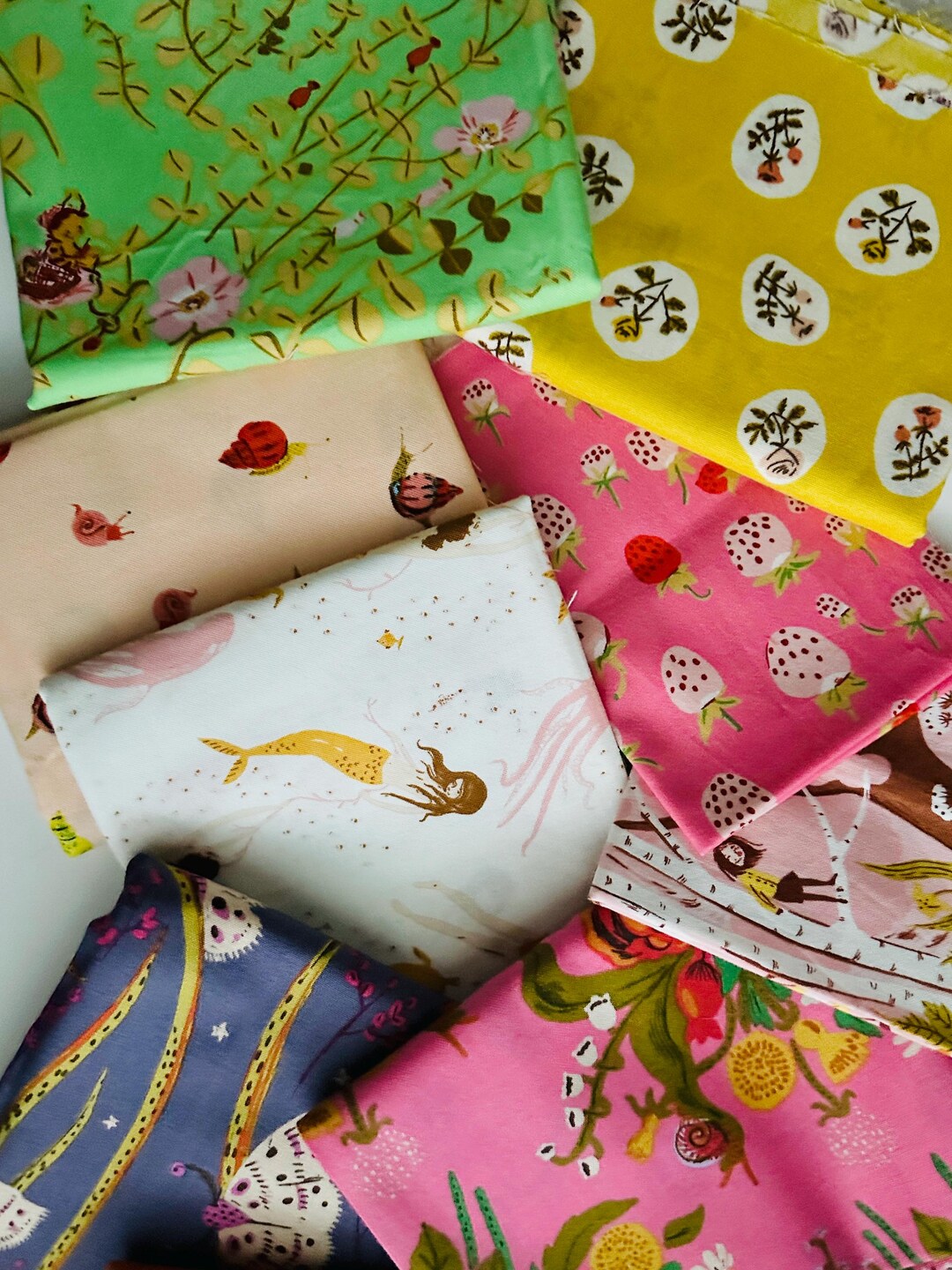 Heather Ross Designed Fabrics Surprise Pack 2 Lb 10 Oz Mixed Cotton ...