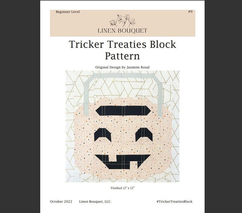 Tricker Treaties Block Pattern Finished 12 X 12 Traditional Fabric ...