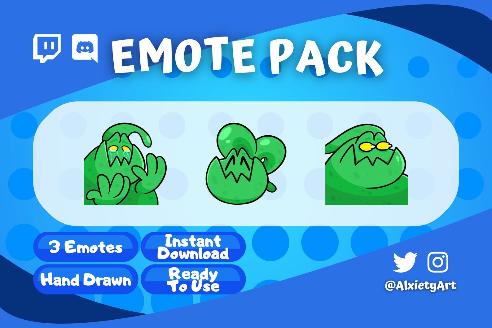 Premade Twitch Emotes - League of Legends Zac - Etsy