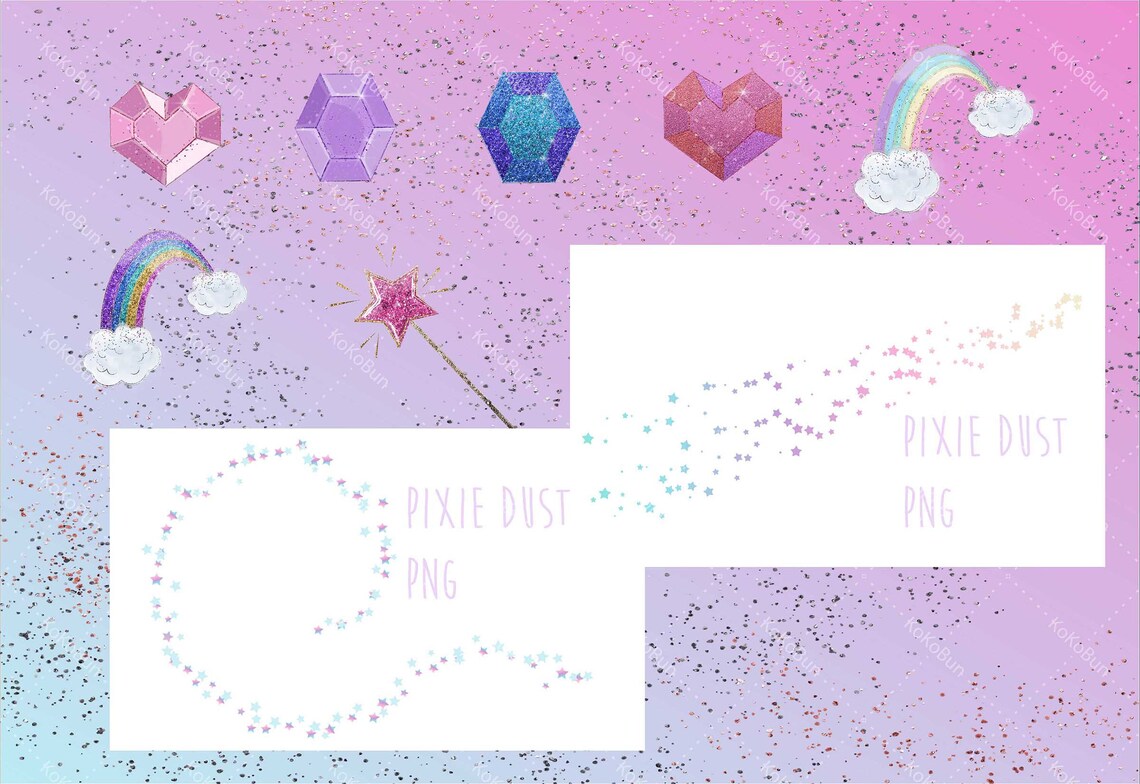Pastel Rainbow Unicorn Clipart Graphics Watercolor Unicorn - Etsy