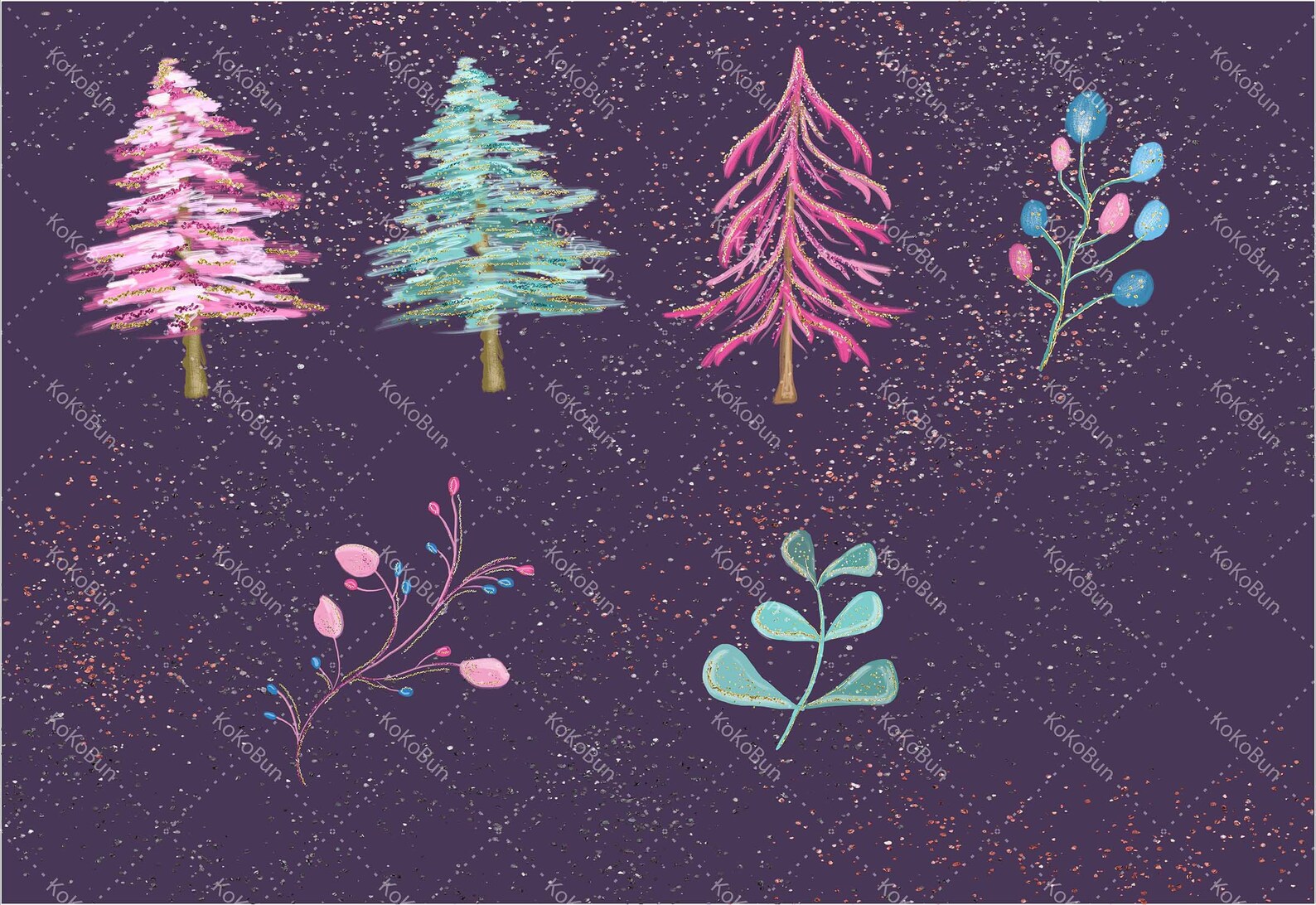 Ice Skating Clipart Graphics Watercolor Winter Animals - Etsy