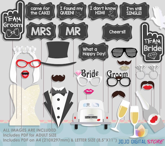 Dream Wedding Photo Booth Props Etsy Australia
