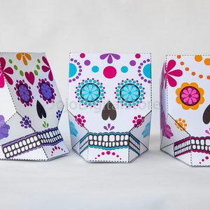 Sugar Skull Favor Box Set for Day of the Dead Party - Etsy