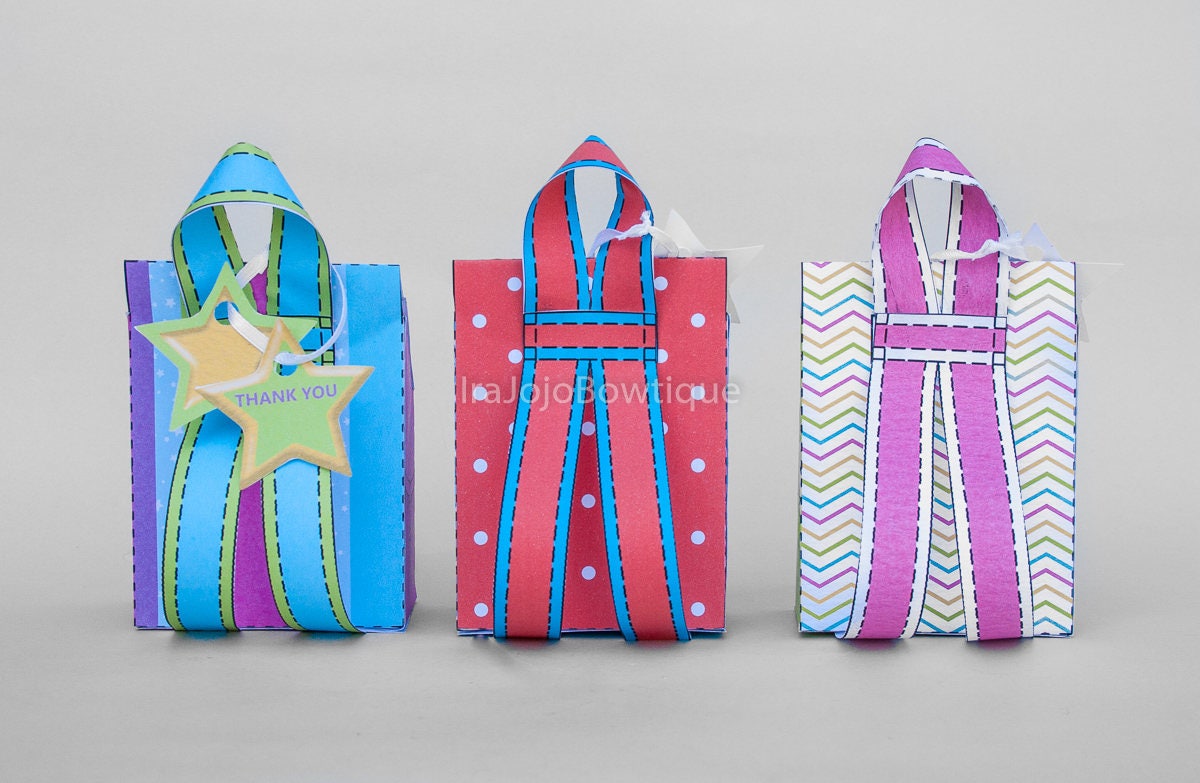 School Backpack Favor Gift Box Set Favor Box Printable for - Etsy