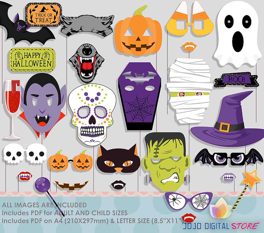 Halloween Photo Booth Props for Scary Halloween Party - Etsy