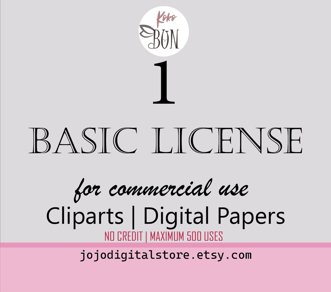 Basic Commercial License for Commercial Use of Patterns, Commercial Use ...