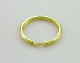 Triangle Solid Brass Split Key Ring Brass Split Keyring - Etsy