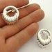Handmade 1 Pair Multi Hoops Rings Ear Studs Chunky Silver - Etsy