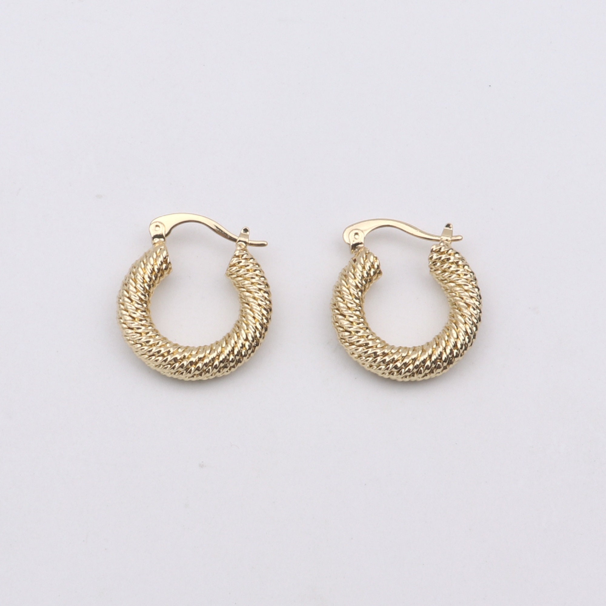 Custom Handcrafted Small Dainty 14kt Gold Filled Braided Tube | Etsy