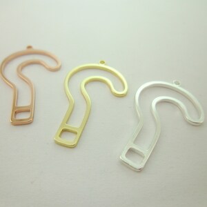 5pcs Gold, Silver, Rose Gold Question Mark Hollow Handcrafted Minimal ...