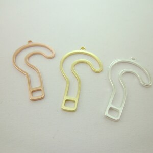 5pcs Gold, Silver, Rose Gold Question Mark Hollow Handcrafted Minimal ...