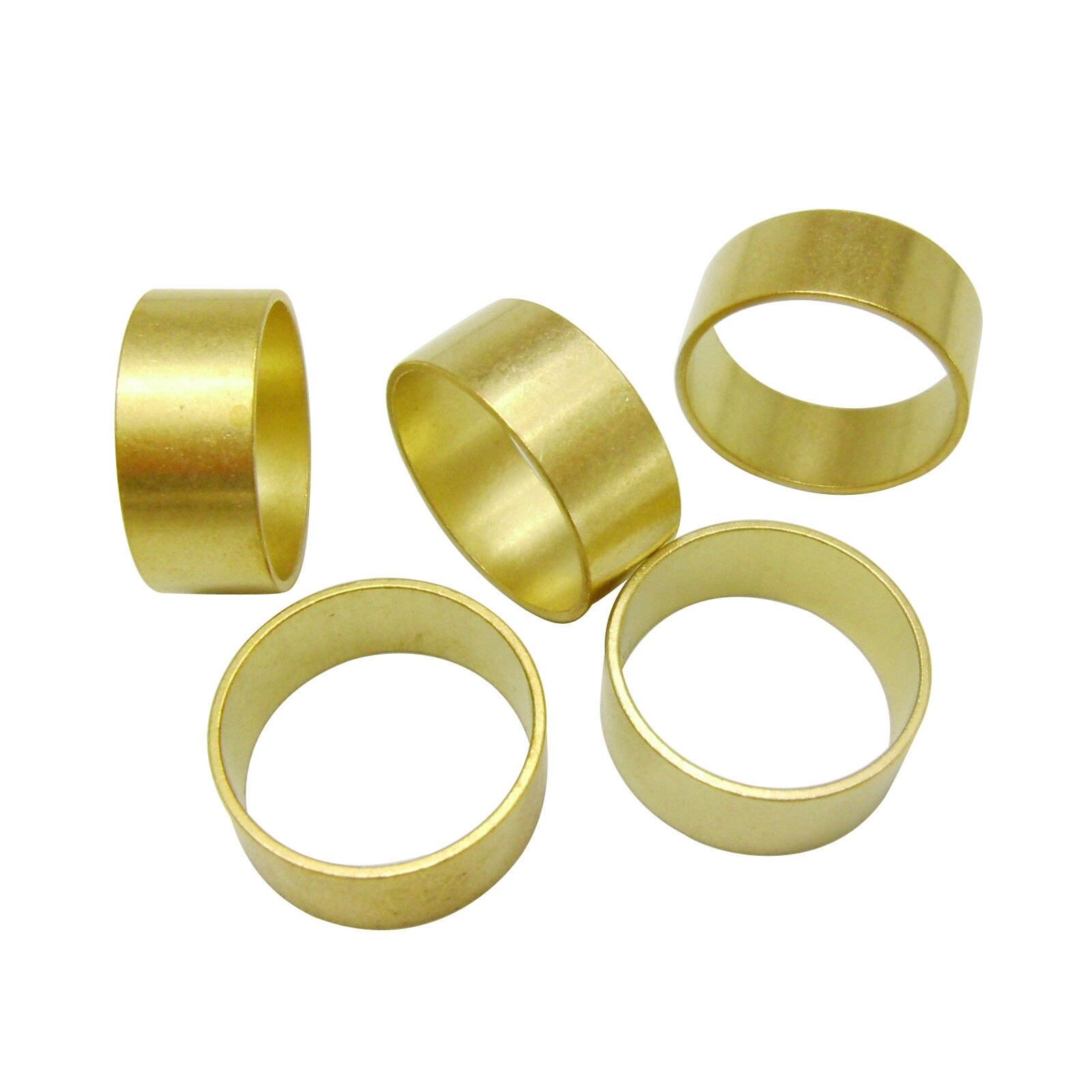 20pcs Thick Brass Tube Round Circle Ring Blanks Stampings Bases Size 8 ...