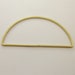 20pcs 45x23mm Versatile Large Half Circle Raw Brass Frame Link ...
