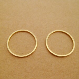 50pcs Large High Quality Raw Brass Geometry Round Circle Connectors ...