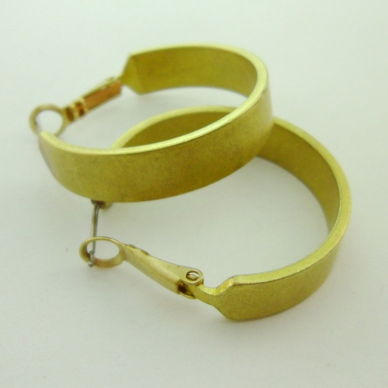 4pcs 2 Pairs Fashion Minimalist Thick Round Bold Ring Hoops - Etsy