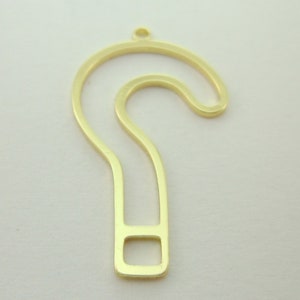 5pcs Gold, Silver, Rose Gold Question Mark Hollow Handcrafted Minimal ...