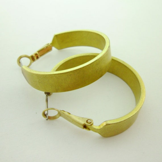 4pcs 2 Pairs Fashion Minimalist Thick Round Bold Ring Hoops | Etsy