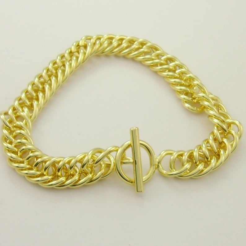 Handmade Custom, 1pcs 14K Gold Plated Curb Foxtail Chain Wheat Chain ...