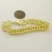 Handmade Custom, 1pcs 14K Gold Plated Curb Foxtail Chain Wheat Chain ...
