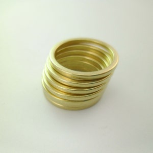 50pcs ~20mm Medium Brass Versatile Round Circle Rings Connectors Links ...