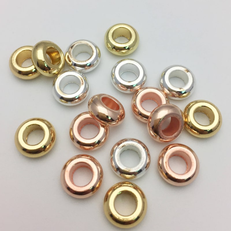 Rose Gold Spacer Beads - Etsy