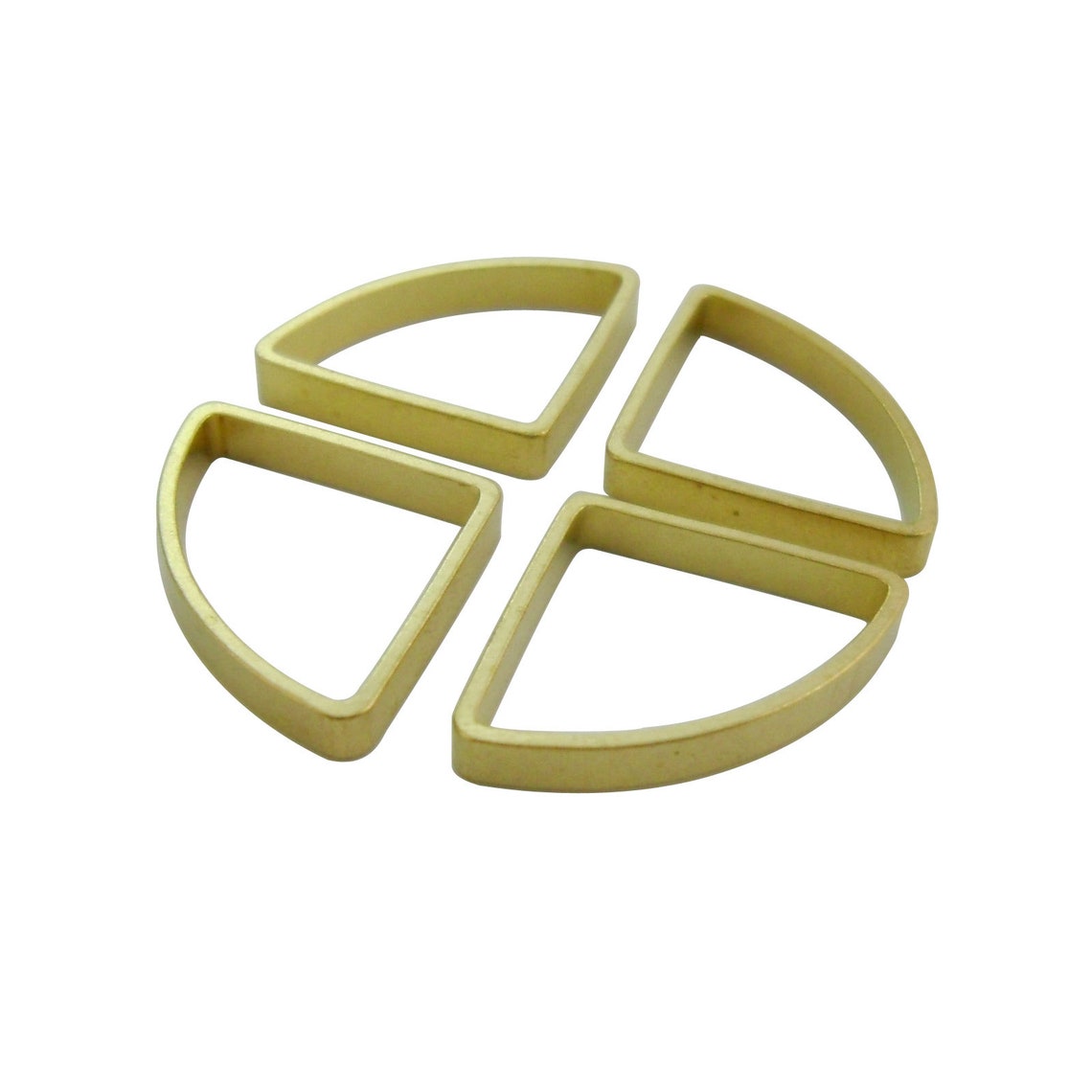 50pcs High Quality 20mm Brass Sector Fan-shaped Frames Links Connectors ...
