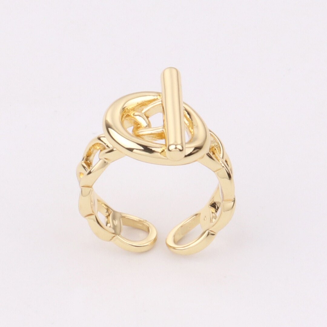 1 Piece Handmade Custom 18kt Gold Filled Chunky Chain OT Toggle ...