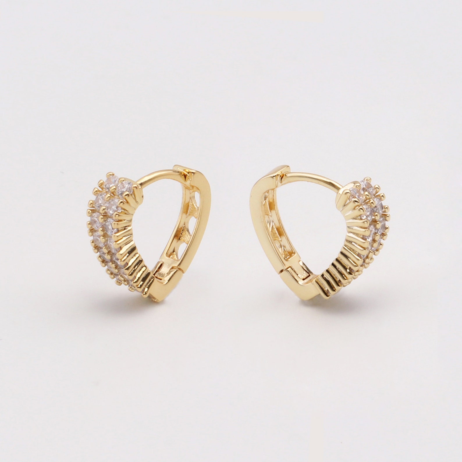 Custom Handmade 1 Pair Delicacy 18kt Gold Filled High Quality Double ...
