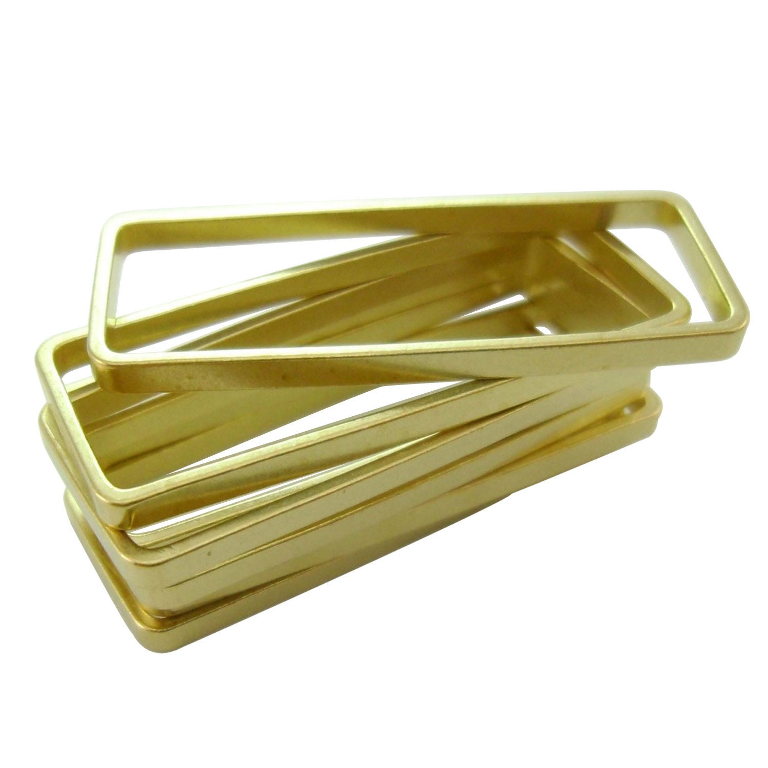 20pcs High Quality Large Brass Rectangle Geometry Frame Links ...