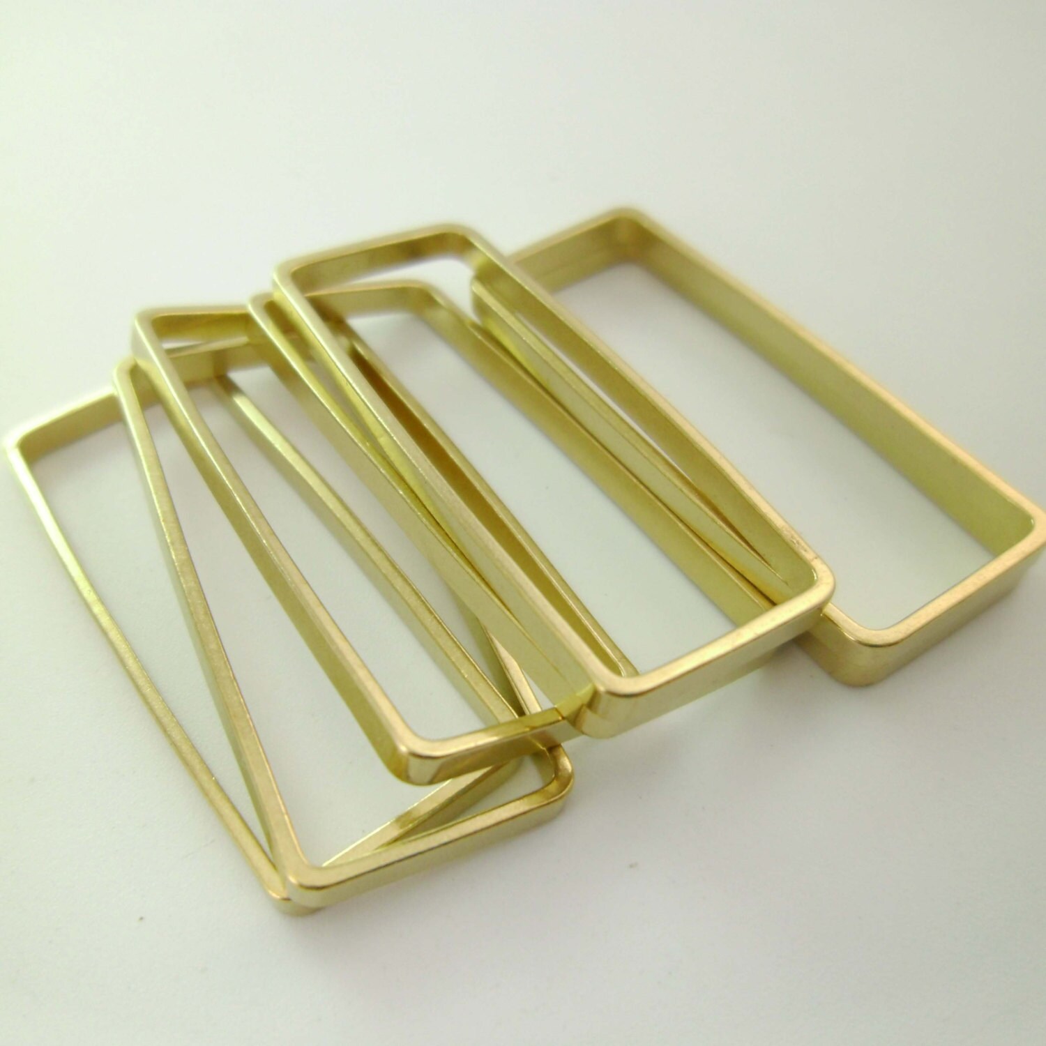 20pcs High Quality Large Brass Rectangle Geometry Frame Links ...
