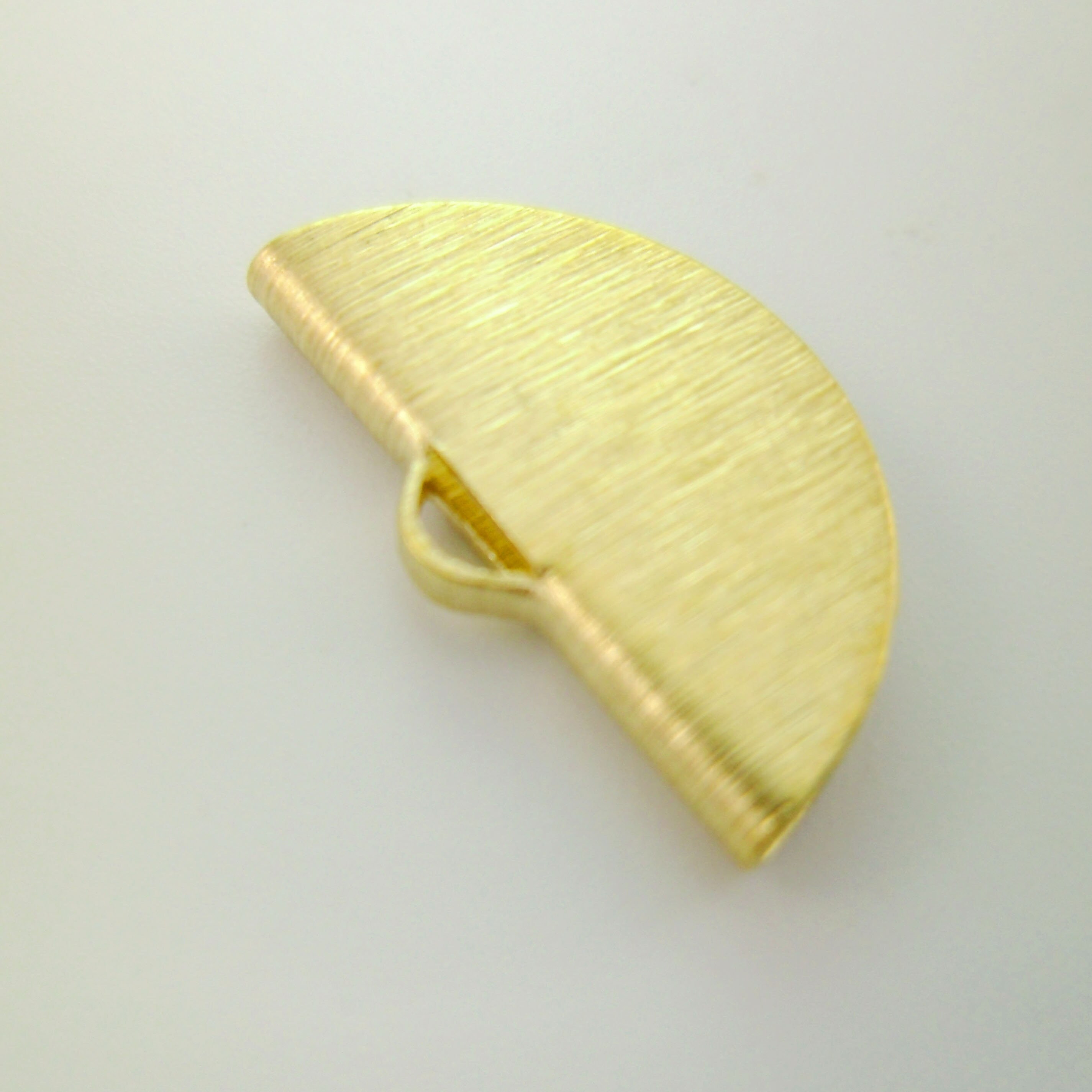 20pcs Ecofriendly Fold Fan Half Round Semi-circle Brushed Gold Brass ...