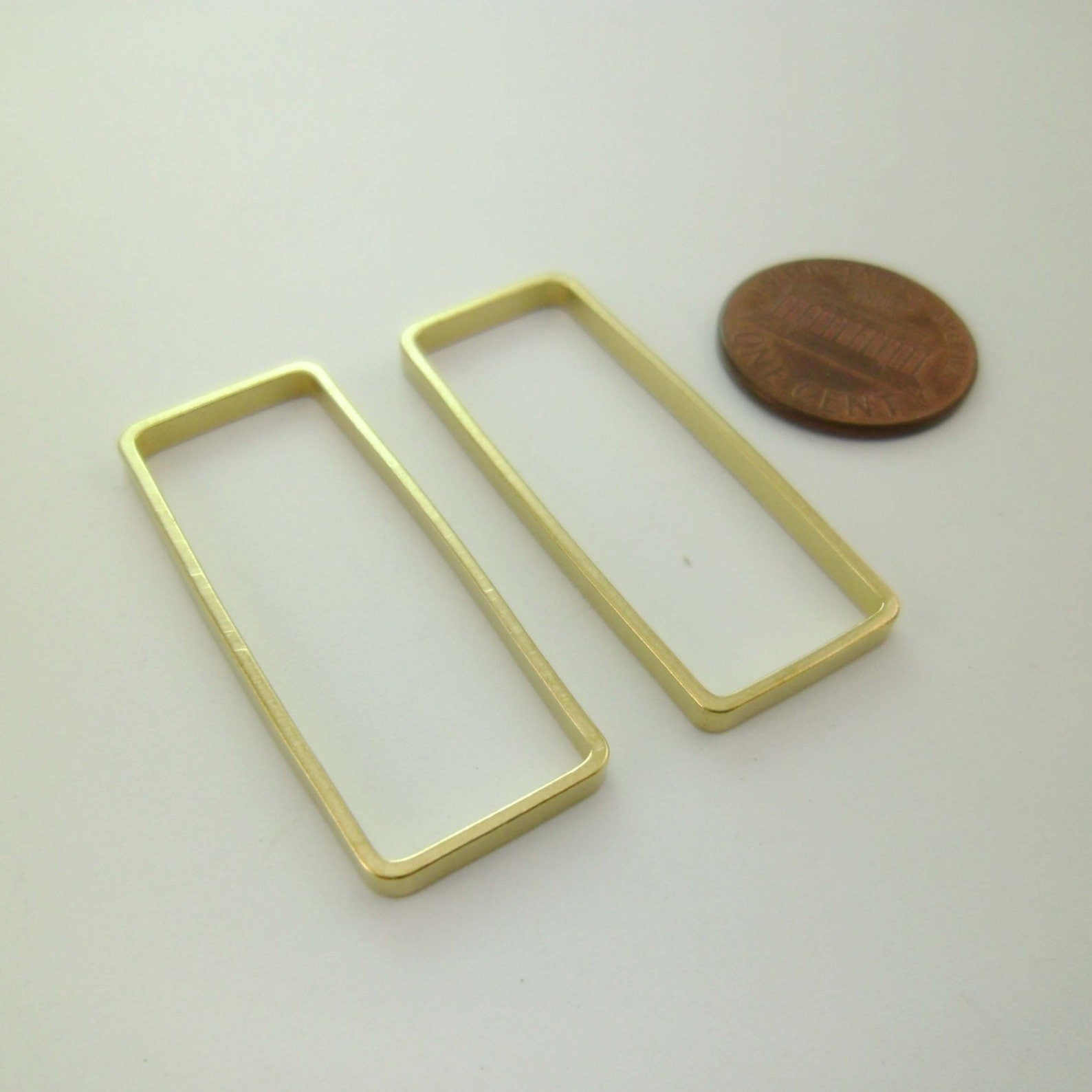 20pcs High Quality Large Brass Rectangle Geometry Frame Links ...