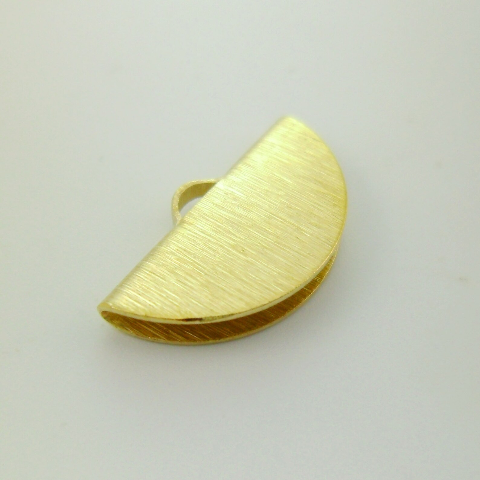 20pcs Ecofriendly Fold Fan Half Round Semi-circle Brushed Gold Brass ...