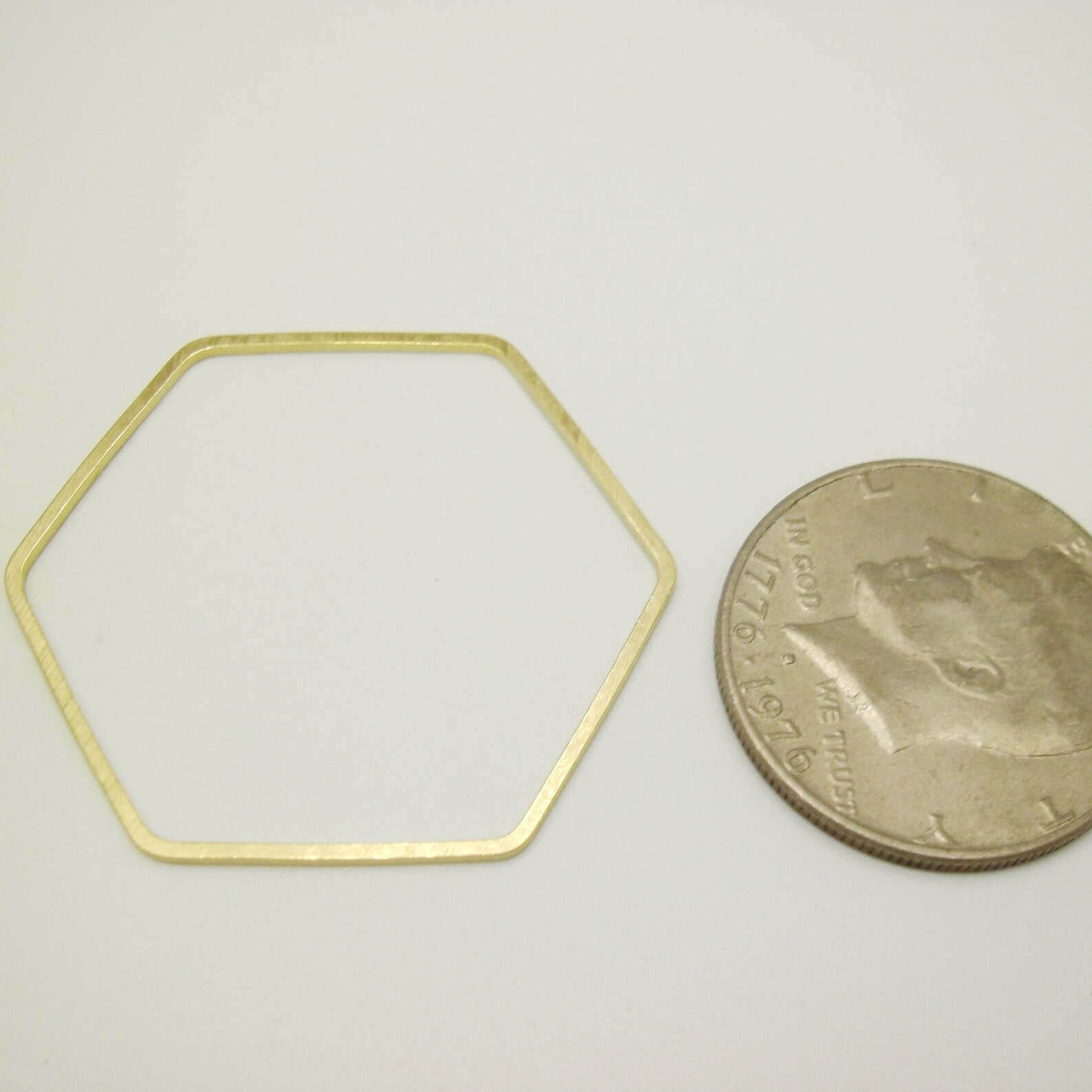 20pcs 45x40mm Large Brass Geometry Hexagons Links Connectors Frame ...