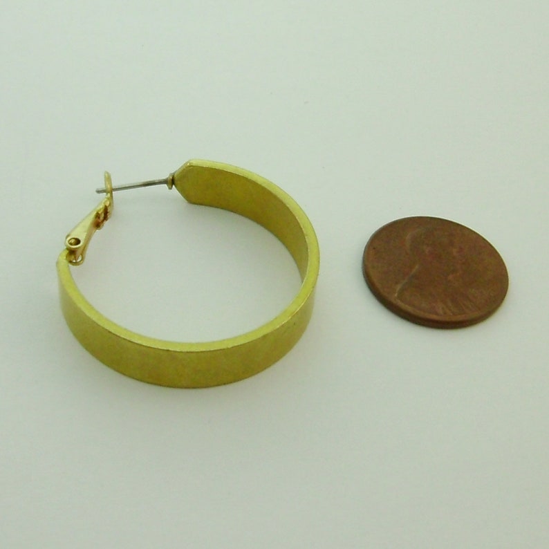 4pcs 2 Pairs Fashion Minimalist Thick Round Bold Ring Hoops - Etsy