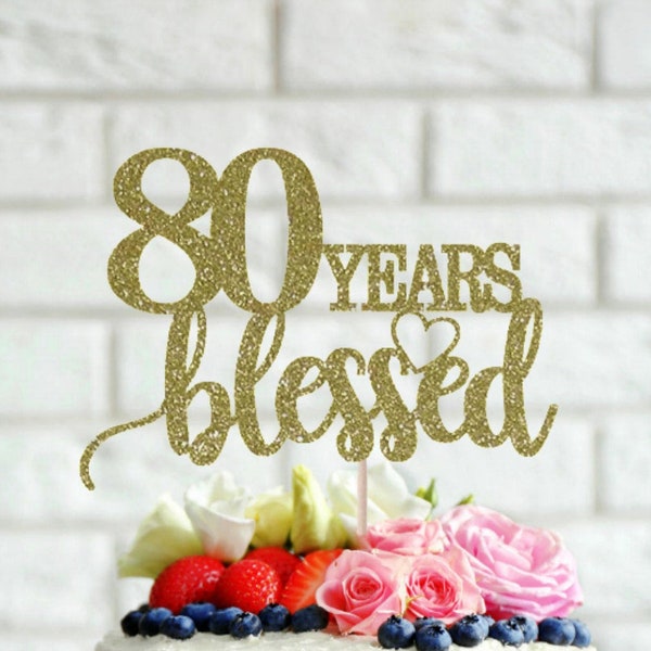 80 Years Blessed - Etsy