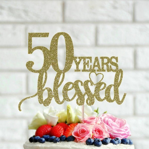 50 Years Blessed - Etsy