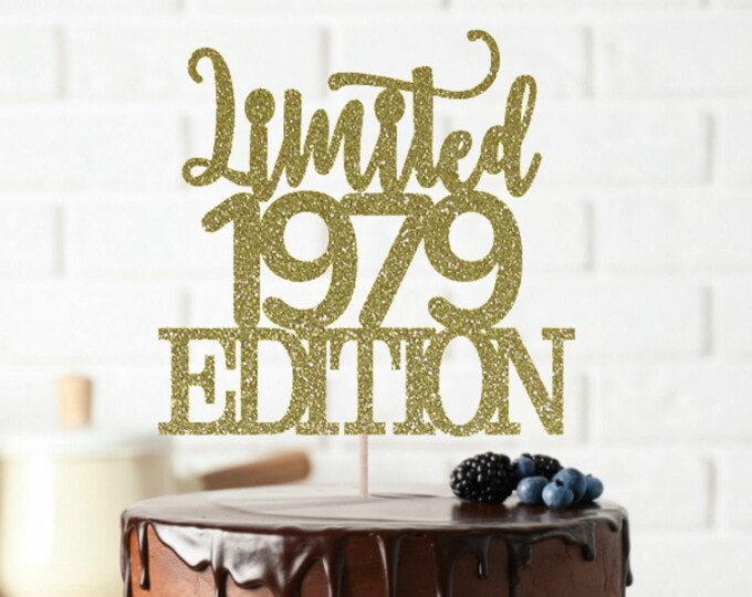 Established 1979 Birthday Cake Topper, 40th Birthday Cake Topper ...