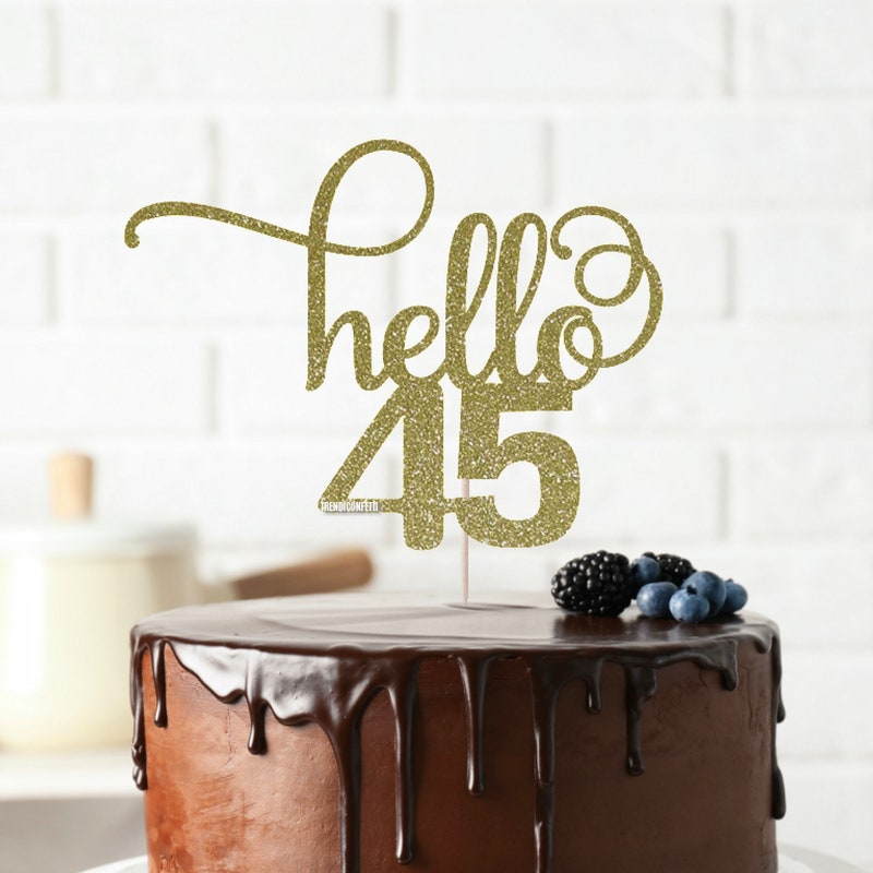 45th Birthday Cake - Etsy
