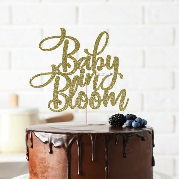 Baby in Bloom Cake Topper - Etsy