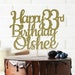 ANY NAME Happy 33rd Birthday Cake Topper, Birthday Cake Topper, Custom ...