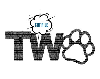 ONE SVG Dog Birthday Party Decorations Puppy Cake Topper | Etsy