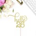 Hello 26 Glitter Cake Topper, Any Age Cake Topper, 26th Birthday Cake ...