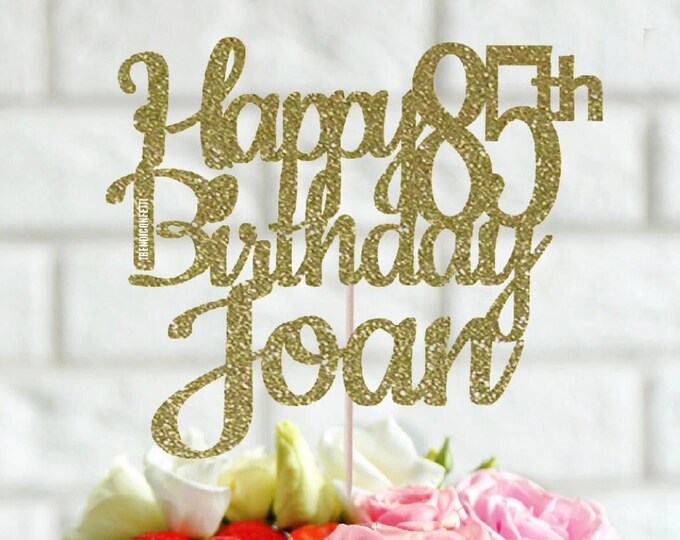 85 Years of Fabulous, 85th Birthday, 85th Birthday, 85 Cake Topper, 85 ...