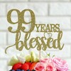 73 Years Loved and Blessed Cake Topper, 73 Cake Topper, Birthday Cake ...