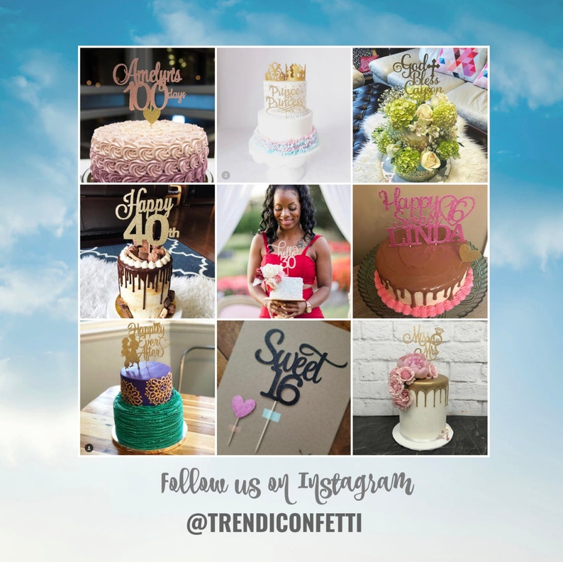 Hello 23 Glitter Cake Topper Any Age Cake Topper 23rd | Etsy