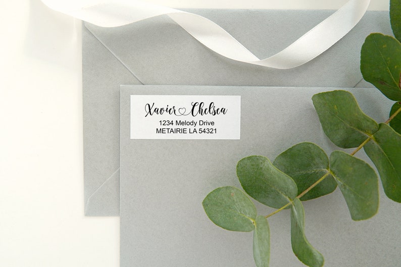 100 Address Label Stickers | Personalized Name Labels, Wedding Address ...